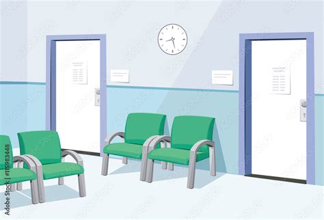 Modern Interior At The Doctor Waiting Room In The Hospital Private