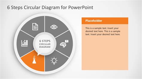 6 Step Circular Diagram Powerpoint Template