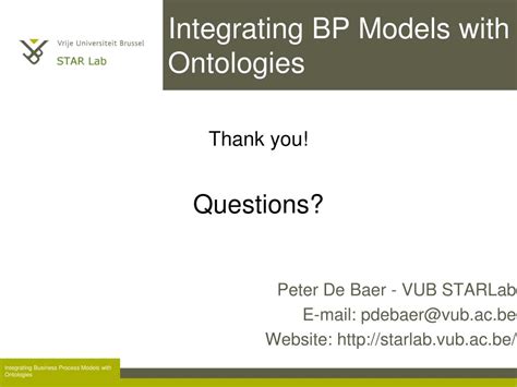 Ppt Integrating Business Process Models With Ontologies Powerpoint Presentation Id4780201