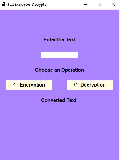 Python Based Gui Application To Encrypt And Decrypt Text Using Caesar