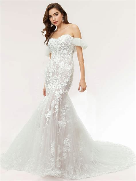 Custom Made Wedding Dresses Rsw2121 Lace Mermaid Wedding Dress With