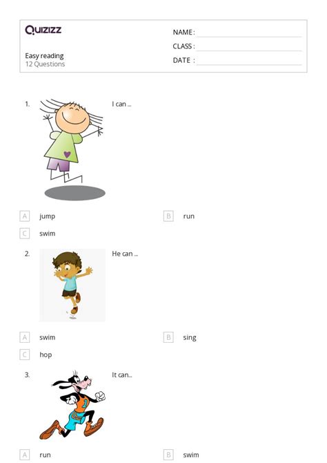 50 Reading Worksheets For 1st Class On Quizizz Free And Printable