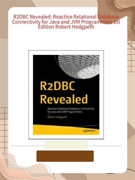 R2dbc Revealed Reactive Relational Database Connectivity For Java And