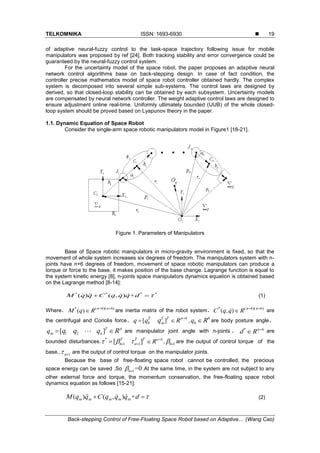 Back Stepping Control Of Free Floating Space Robot Based On Adaptive Neural Network PDF