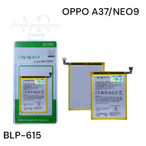 Jual Baterai OPPO NEO 9 A37 A37F Blp 615 Battery Batre Ori Shopee Indonesia