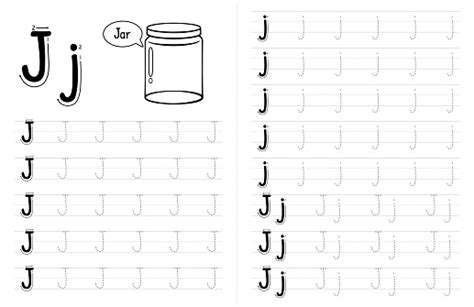 abc 알파벳 아이들을위한 책 인테리어 추적 그림으로 워크 시트를 작성하는 어린이 프리미엄 벡터 요소 편지 j 연습하기에 대한 스톡 벡터 아트 및 기타 이미지 istock