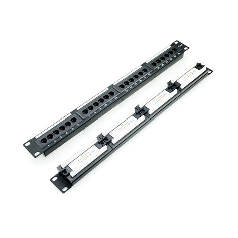 Patch Panel 24 Porturi 1U UTP Cat 6 Krone 110 EMTEX Smd Plus Ro