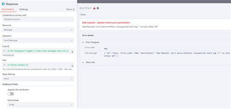 Telegram Response Error Bad Request Can T Parse Entities Questions N N Community