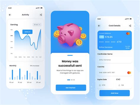 Transfer Money UI App Design Behance