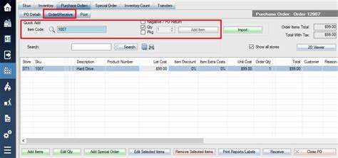 Manually Adding Items To A Purchase Order Woopos Support