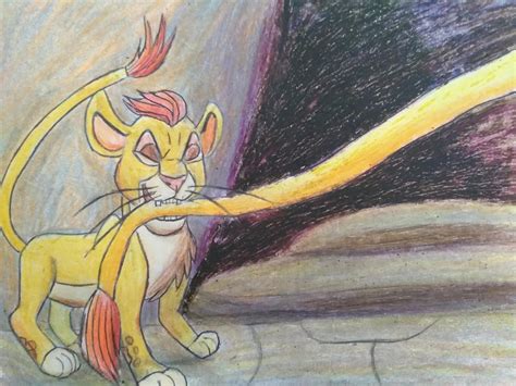 Lion Bites Simbas Tail By Romethehybrid On Deviantart
