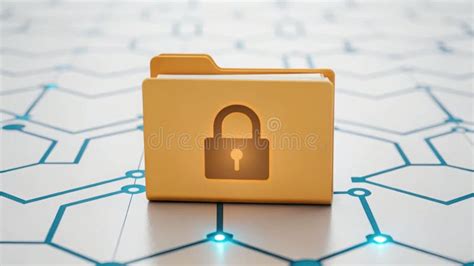 Identity File Folder With Privacy Lock Symbol Representing Security And