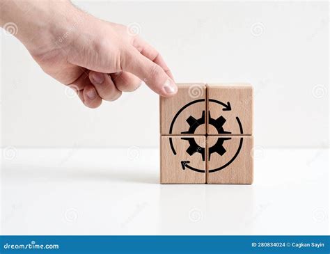 Business Productivity And Production Process Optimization Hand Places