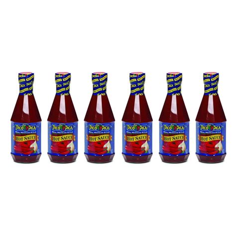 Pico Pica Mexican Hot Sauce Hot 15 5 Ounces 6 Pack