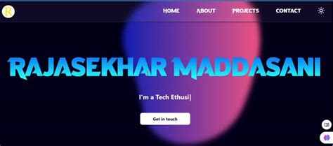 Rajasekhar Maddasani On Linkedin Frontenddeveloper Portfolio