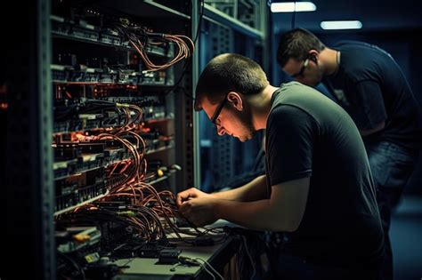 Unsung Heroes In The Server Room System Smooth Operations Behind The Scenes Premium Ai