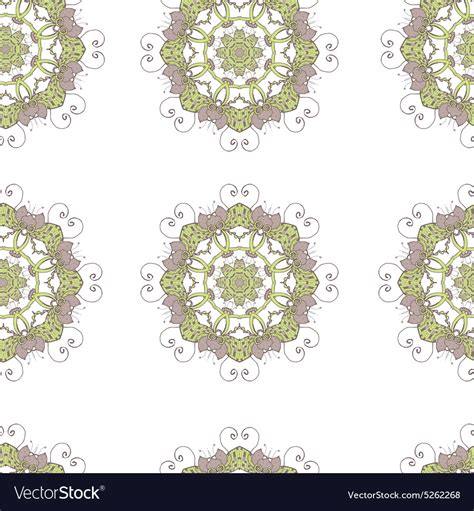 Seamless Pattern Doodles Abstract Decorative Vector Image