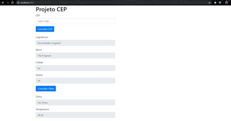 GitHub SidneyJunior CEP Clima NodeJs Página web desenvolvida de HTML e Node Js Nele você