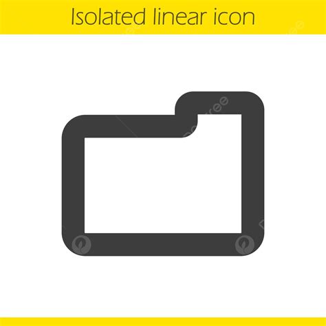 Folder Linear Icon File Design Flat Vector File Design Flat PNG And Vector With Transparent