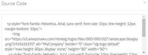 Html Email Signature Code Template Professional Email Signature
