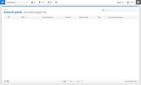 Under Control Unused Object List