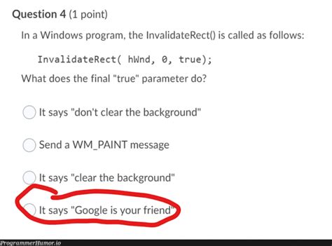 Found On My Final Test For My Programming Class