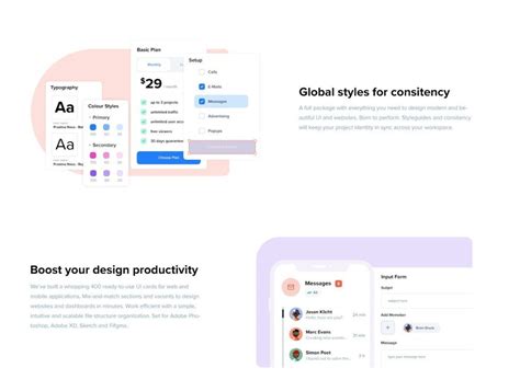 500 ui cards and blocks ui elements library dealfuel