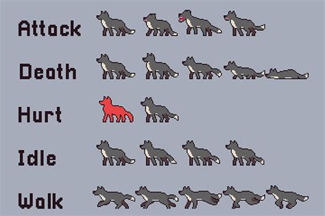 Field Enemies Sprite Sheets Pixel Art By Free Game Assets Gui Sprite Tilesets