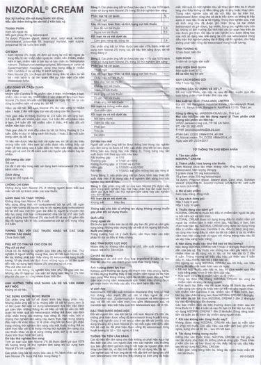 Nizoral Cream g trị nấm ngoài da viêm da tiết bã