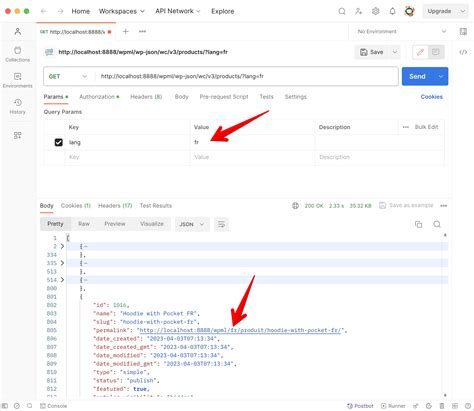 Not Able To Call Get The Translated Version Of Products Through The