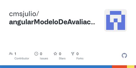GitHub Cmsjulio AngularModeloDeAvaliacao