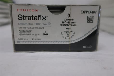 New Ethicon Sxpp1a407 Stratafix Symmetric Pds Plus Knotless Tissue Control Device Disposables