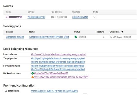 Kubernetes Gke Ingress Is Not Working With Wordpress Deployment