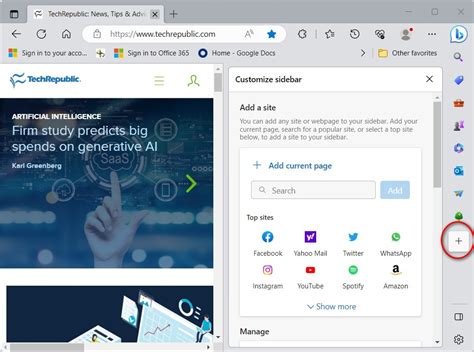 How To Customize The New Sidebar In Microsoft Edge