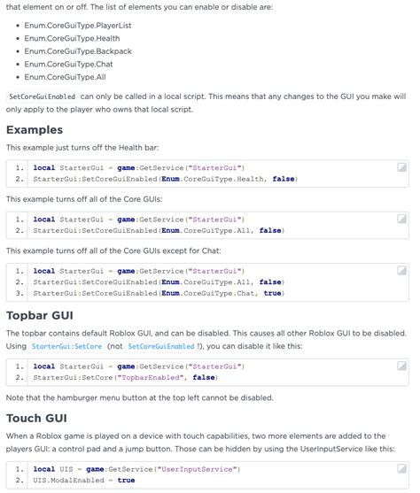 V Discontinued DisableCoreGUIFunctions Community Resources Developer Forum Roblox