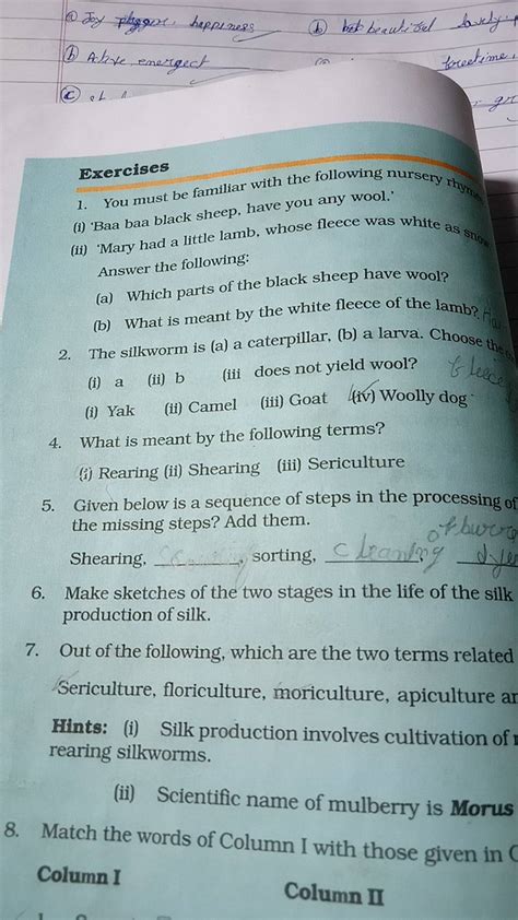 Given Below Is A Sequence Of Steps In The Processing Of The Missing Steps