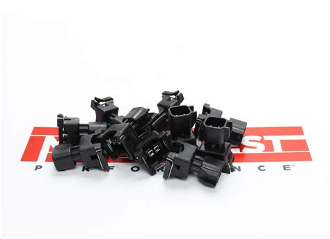EV1 Female to EV6 Male Single Piece Fuel Injector Connector Adapter 10 ...