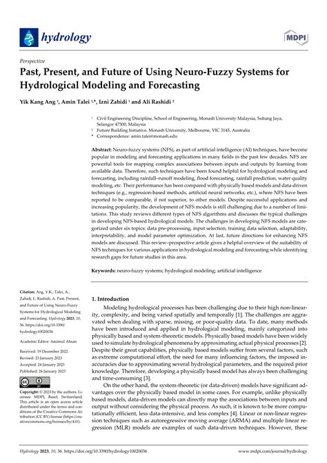 Pdf Past Present And Future Of Using Neuro Fuzzy Systems For