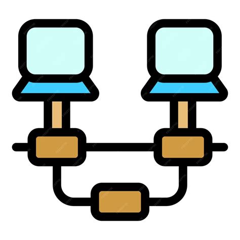Premium Vector Computer Network Icon Outline Computer Network Vector Icon For Web Design