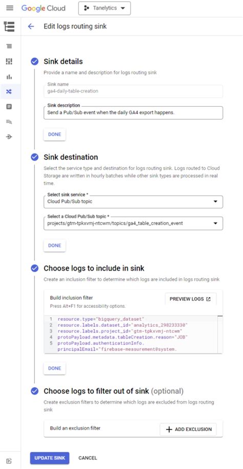 Run Dataform Queries Immediately After The GA4 BigQuery Export Happens