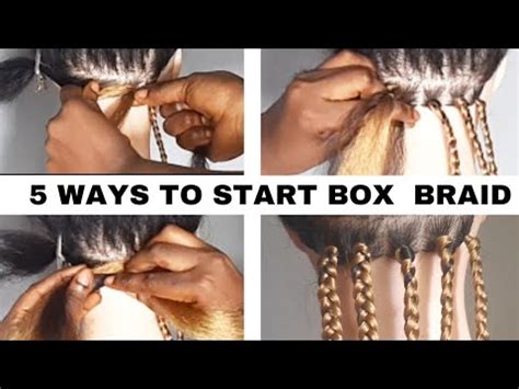 WAYS TO START BOX BRAID Tutorial Very Detailed Beginner S Friendly YouTube