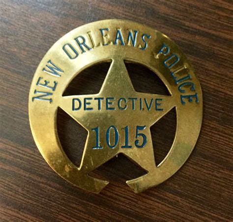1990s Nopd Detective Badge