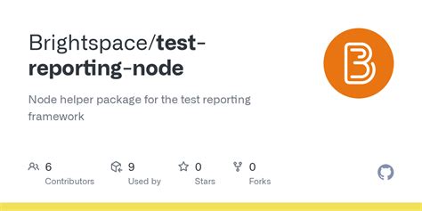 Github Brightspacetest Reporting Node Node Helper Package For The