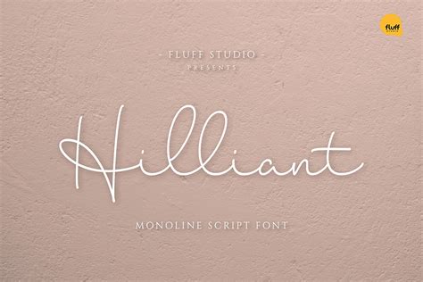 Hilliant Monoline Script Font Nulivo Market