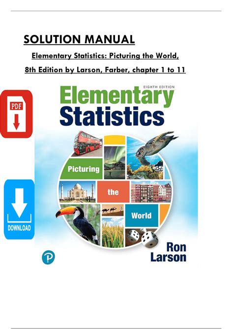 Solution Manual For Elementary Statistics Picturing The Worl Inspire Uplift