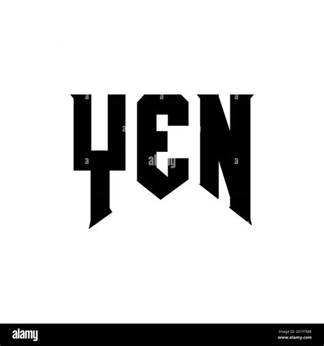Yen Letter Logo Design For Technology Company Yen Logo Design Black