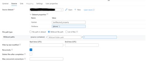 Copy All Files From One Folder In A Blob Storage To Another Using The Copy Data Activity In