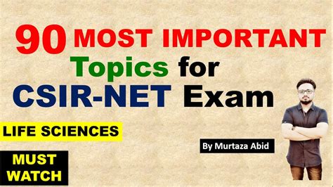 90 Most Important Topics For Csir Net Exam November 2020 Life