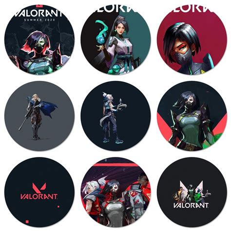 Valorant 제트 피닉스 소바 바이퍼 브로치 핀 코스프레 배지 액세서리 의류 배낭 장식 선물뱃지 Aliexpress