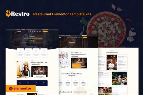 Download Restro Restaurant Elementor Pro Template Kit